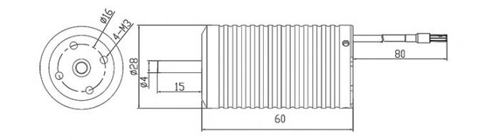 1300W Sensorless 4 Poles Inrunner Brushless DC Motor 1300W Sensorless 4 Poles Inrunner Brushless DC Motor